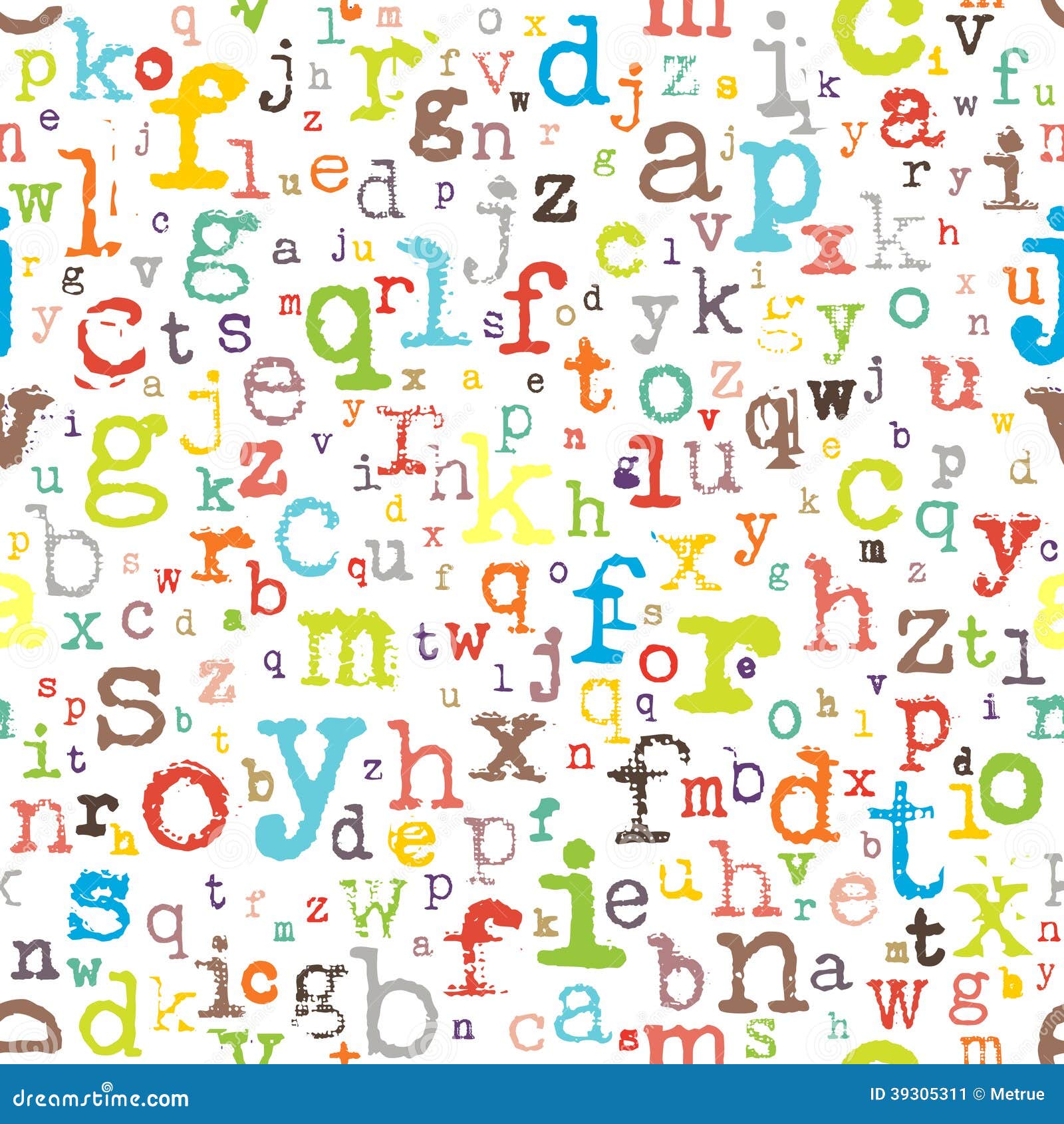 Colorful letters stock illustration. Illustration of classic - 39305311