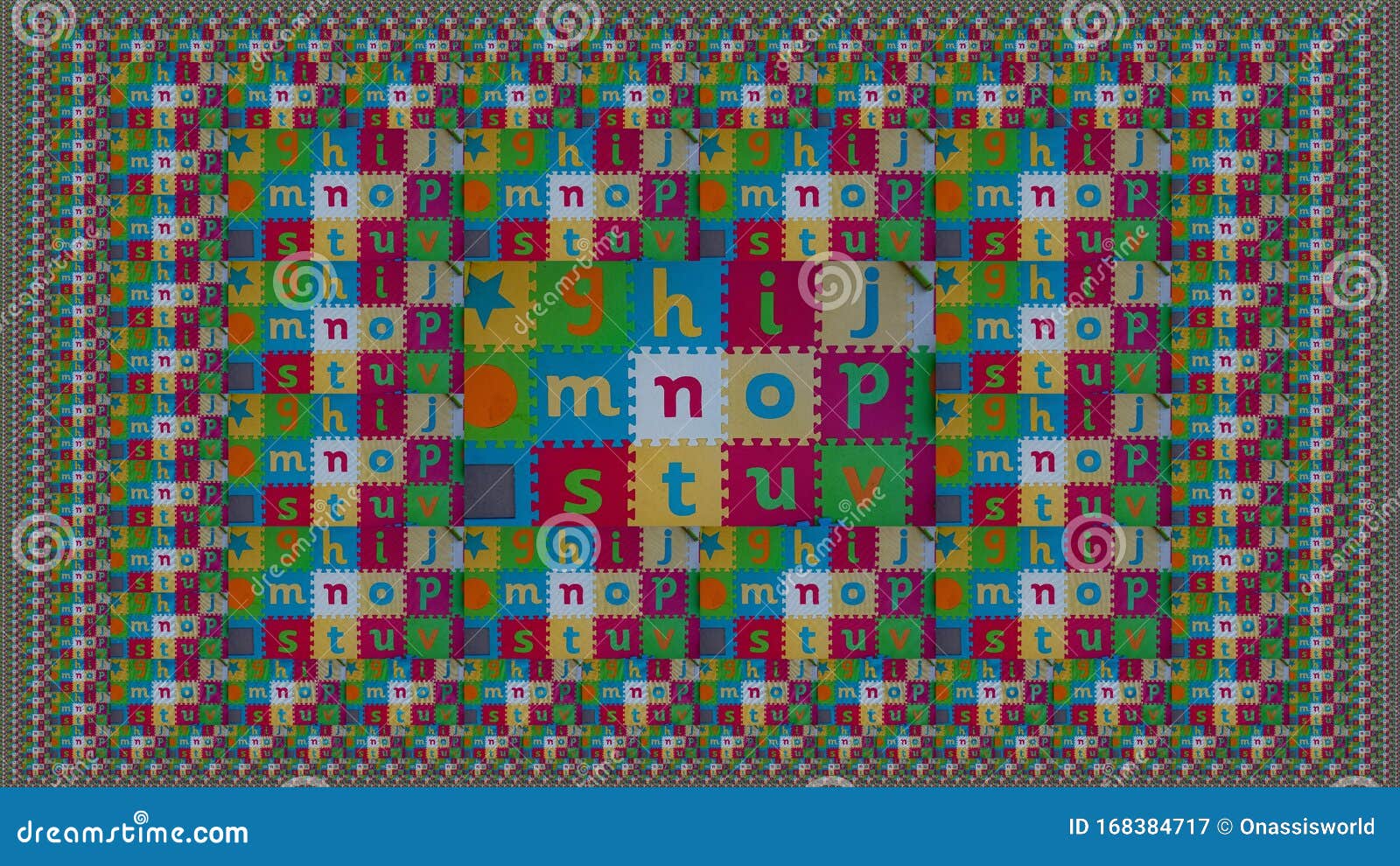 Colorful Letters Squares Abstract Background Stock Image - Image of ...