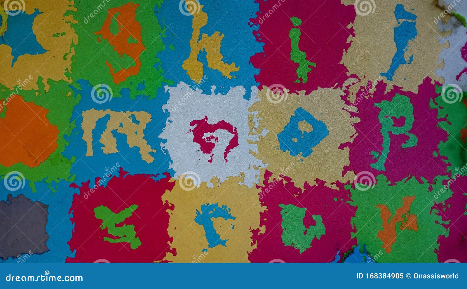 Colorful Letters Squares Abstract Background Stock Image - Image of ...