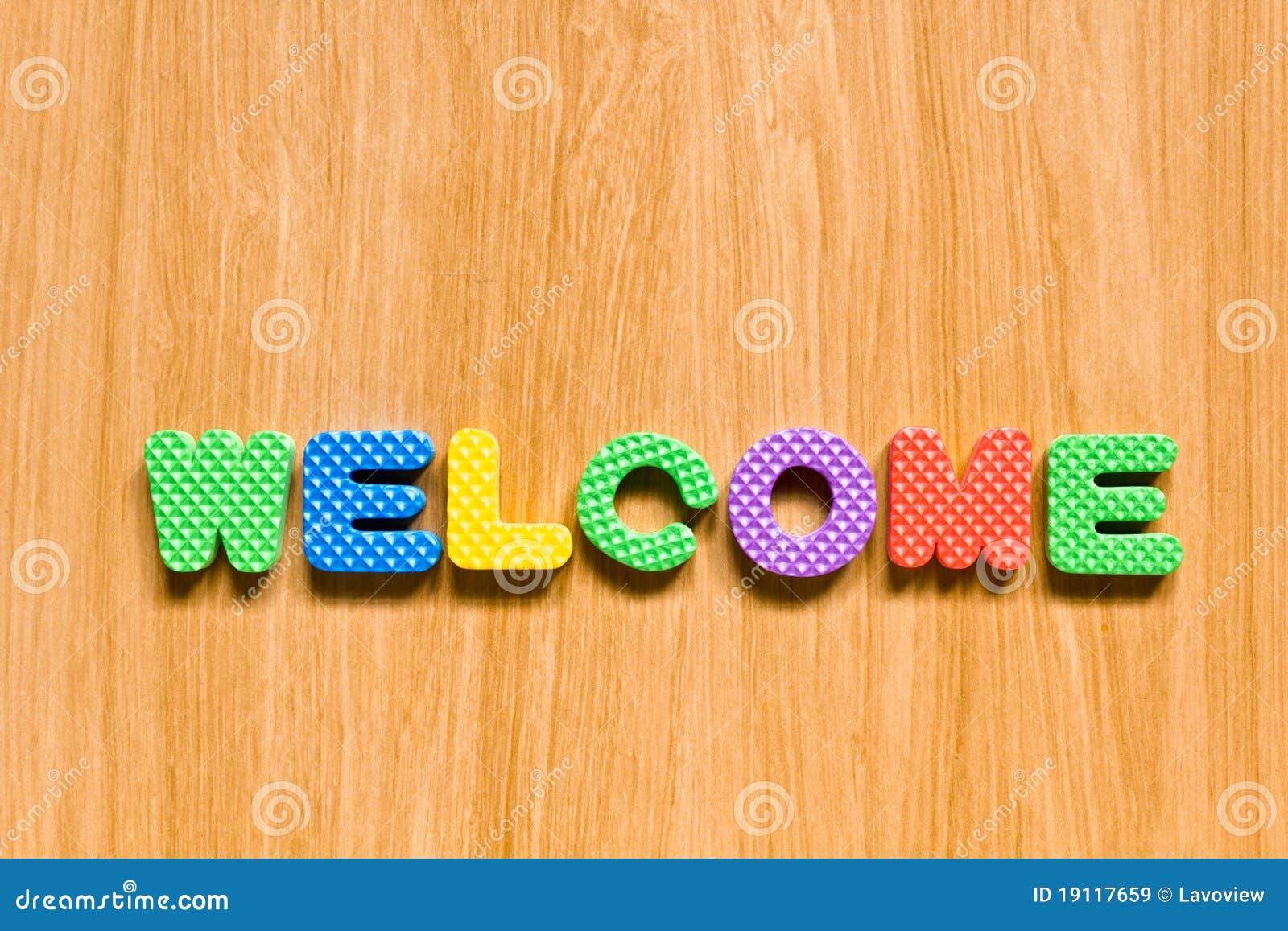 Colorful Letters with Welcome Isolated Stock Image - Image of child ...