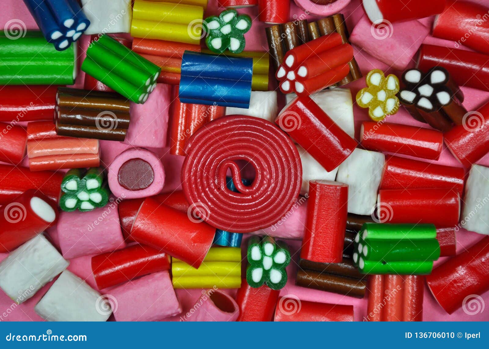 Colorful Licorice Candy Pieces Stock Photo - Image of treat, colors ...