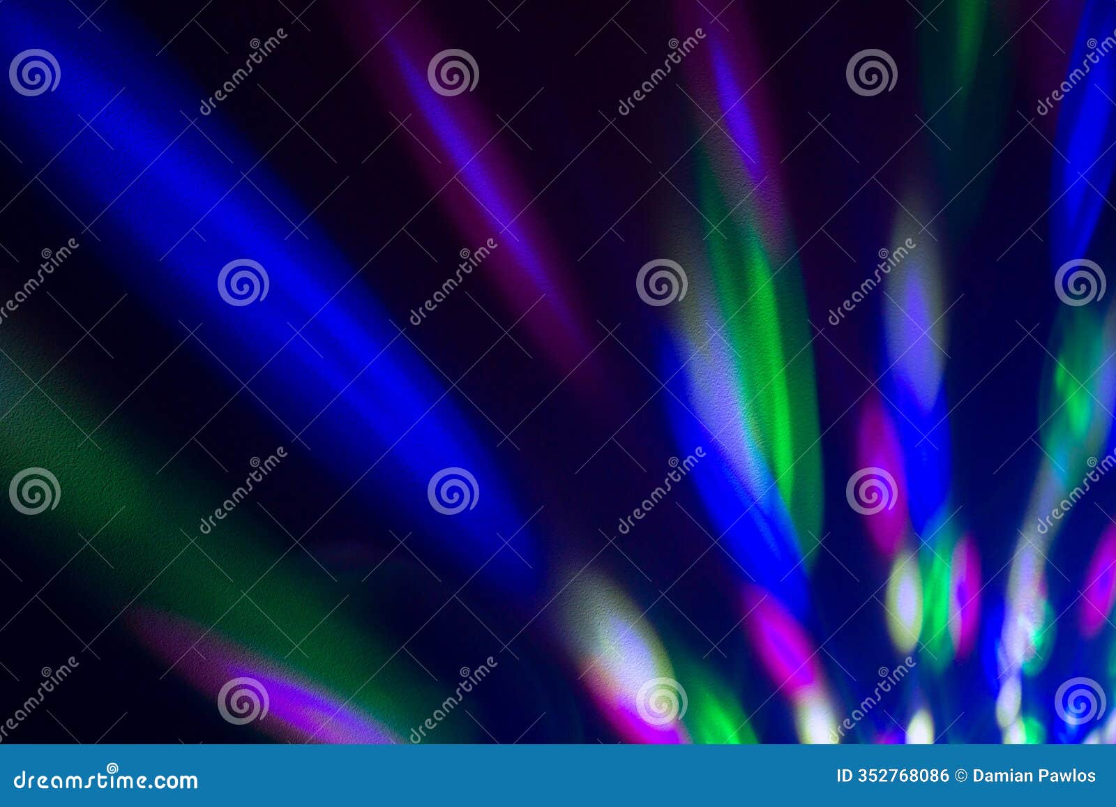 Colorful Light Beams Generated by Moving Party Lightheads Stock Photo ...