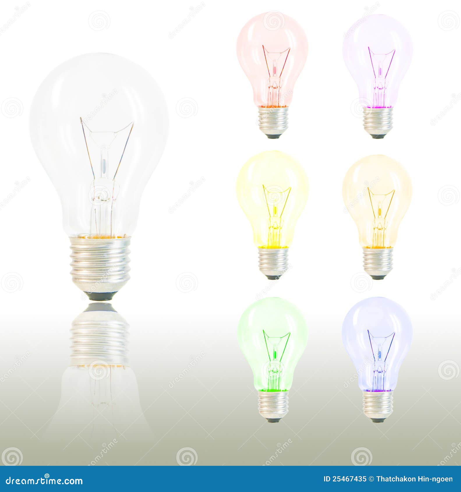 Colorful light bulb stock image. Image of green, bulb - 25467435