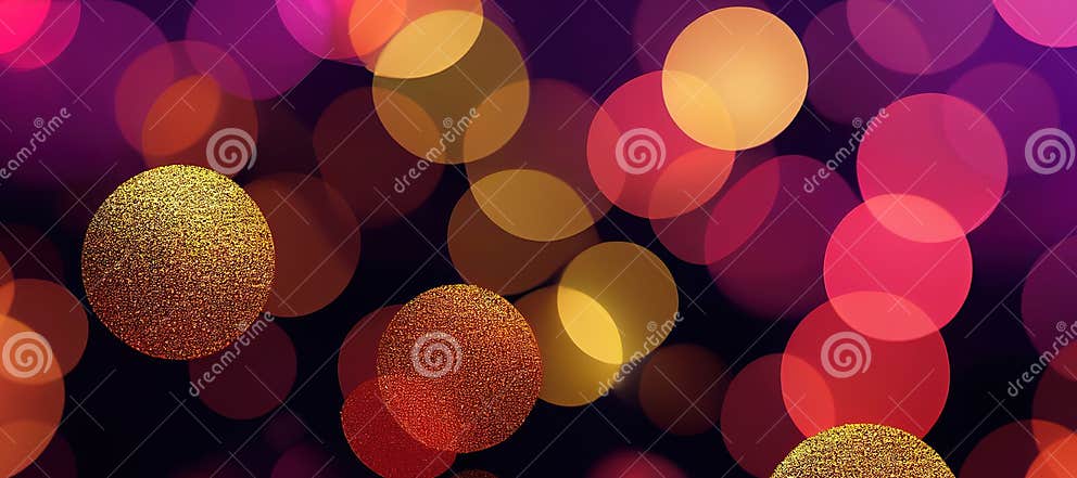 Colorful Light Circle Bokeh Blur Background Stock Illustration ...