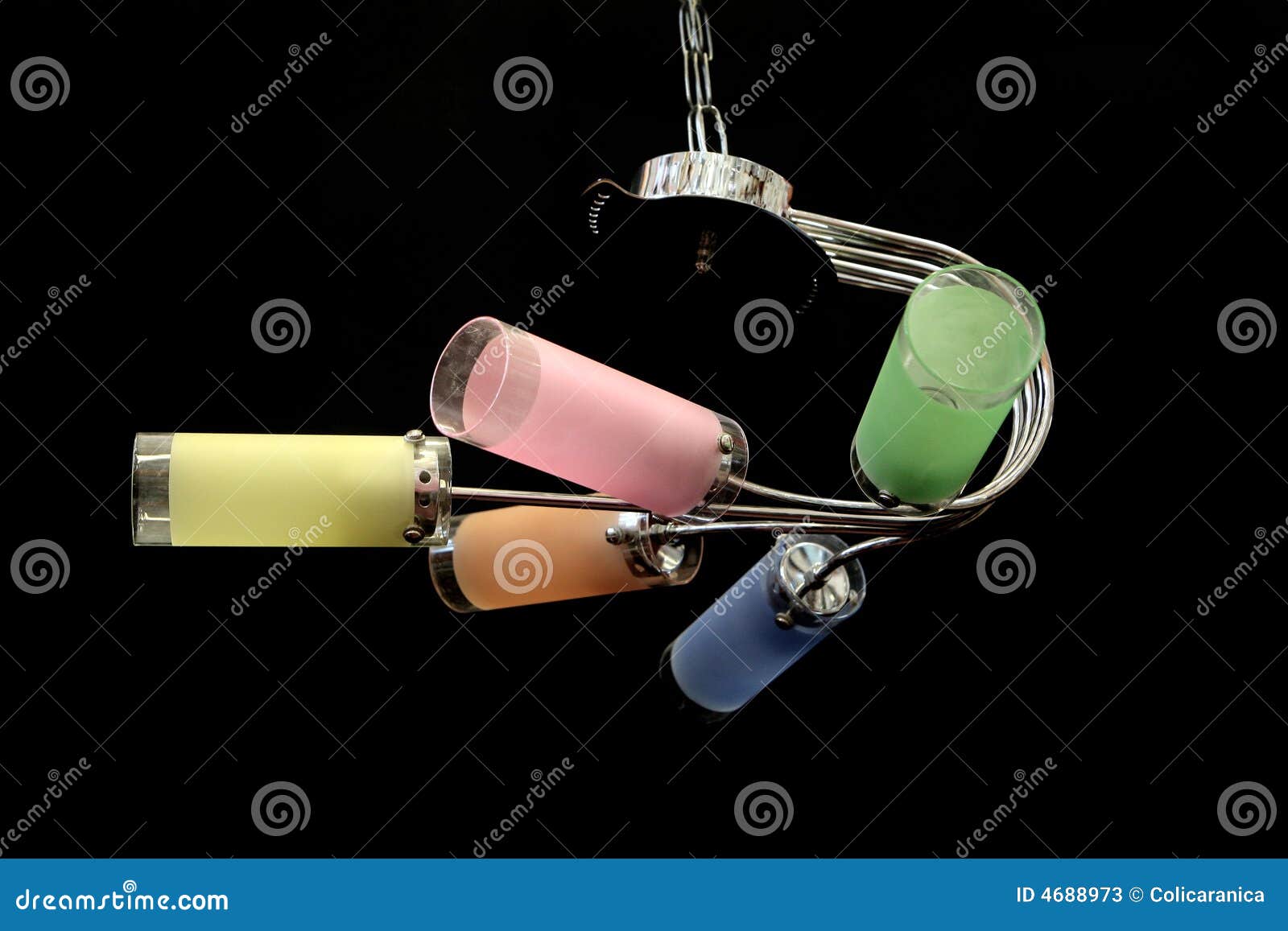 Colorful Light Fixture stock image. Image of interior - 4688973