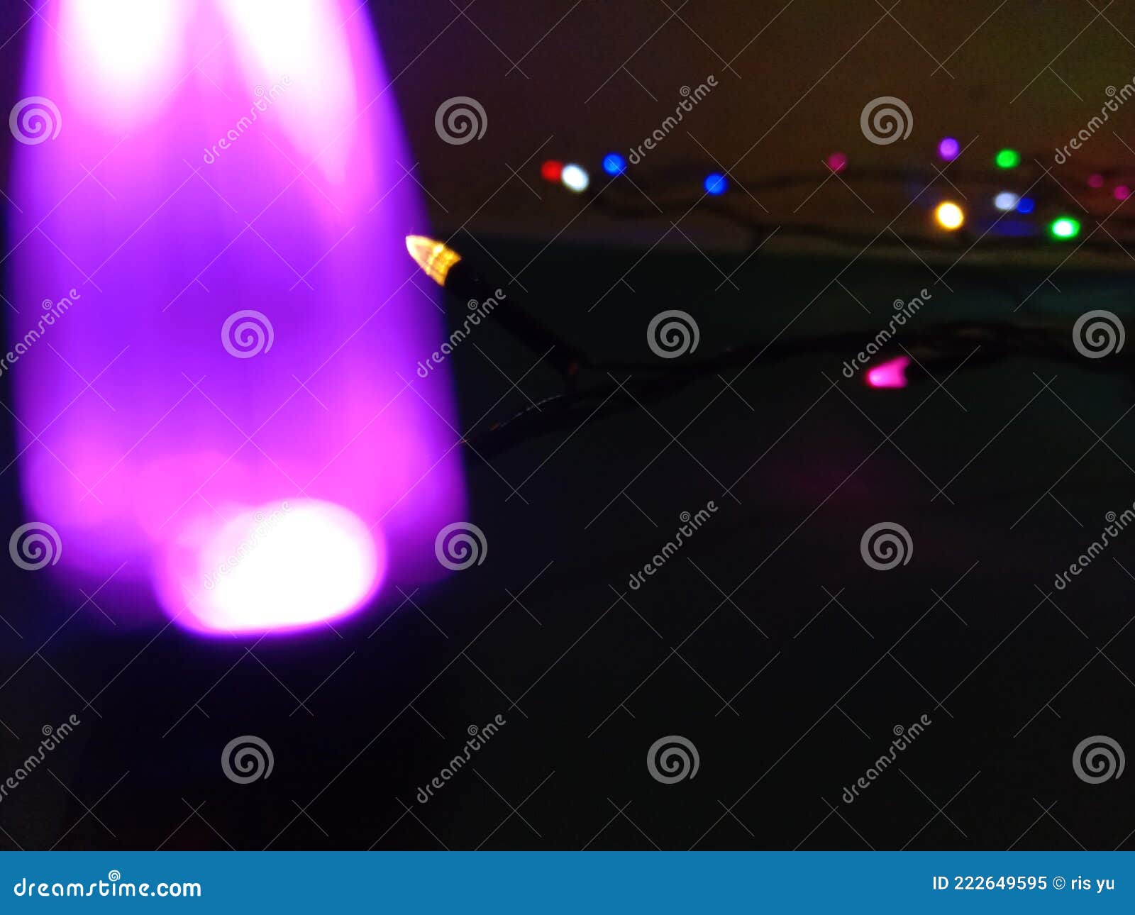 Colorful light at night stock image. Image of night - 222649595