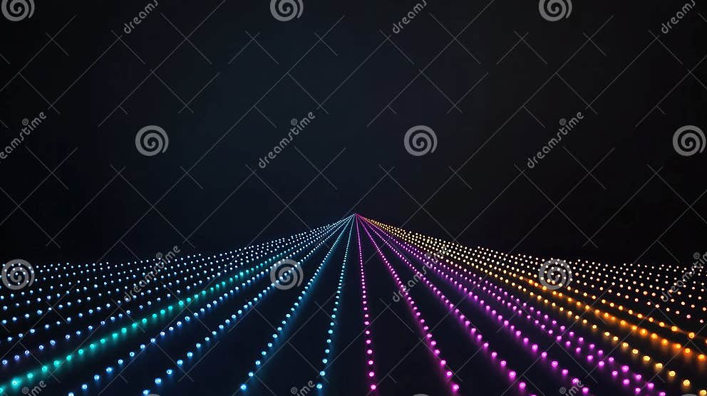 Colorful Light Patterns on a Dark Background Creating a Vibrant Visual ...