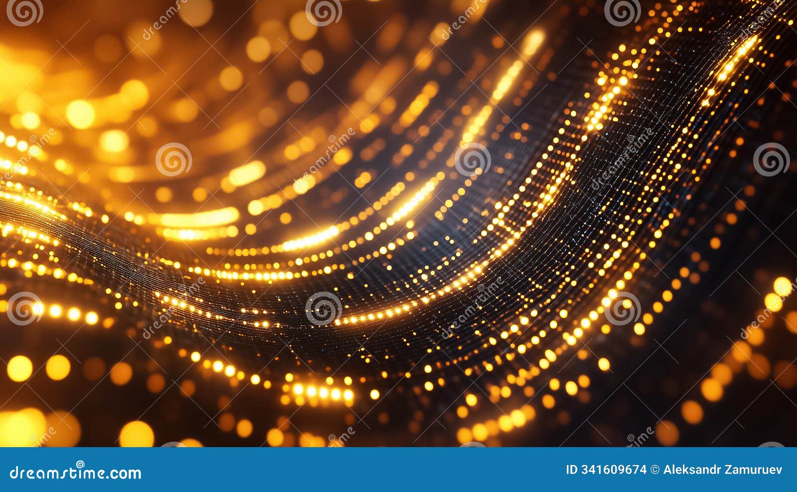 Colorful Light Patterns Flow in a Digital Landscape, Symbolizing the ...