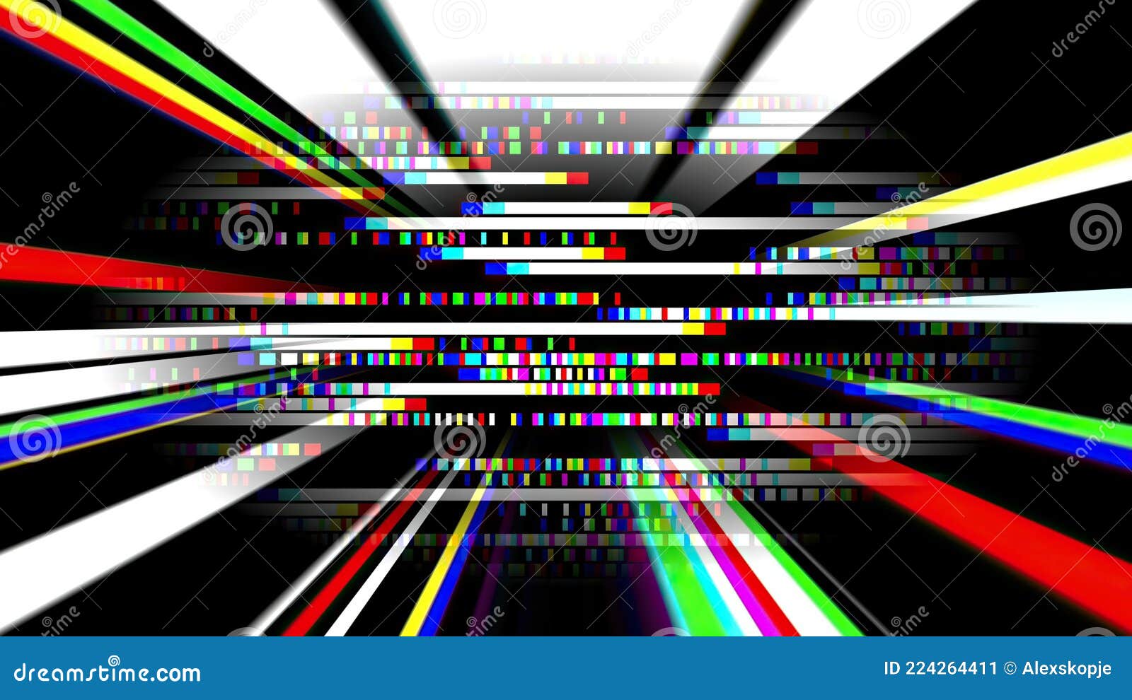 Colorful Light Rays and Pixels Stock Image - Image of optical, shine ...