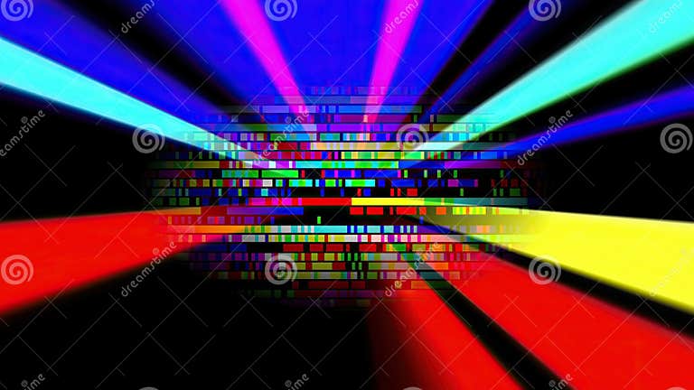 Colorful Light Rays and Pixels Stock Photo - Image of mosaic, element ...