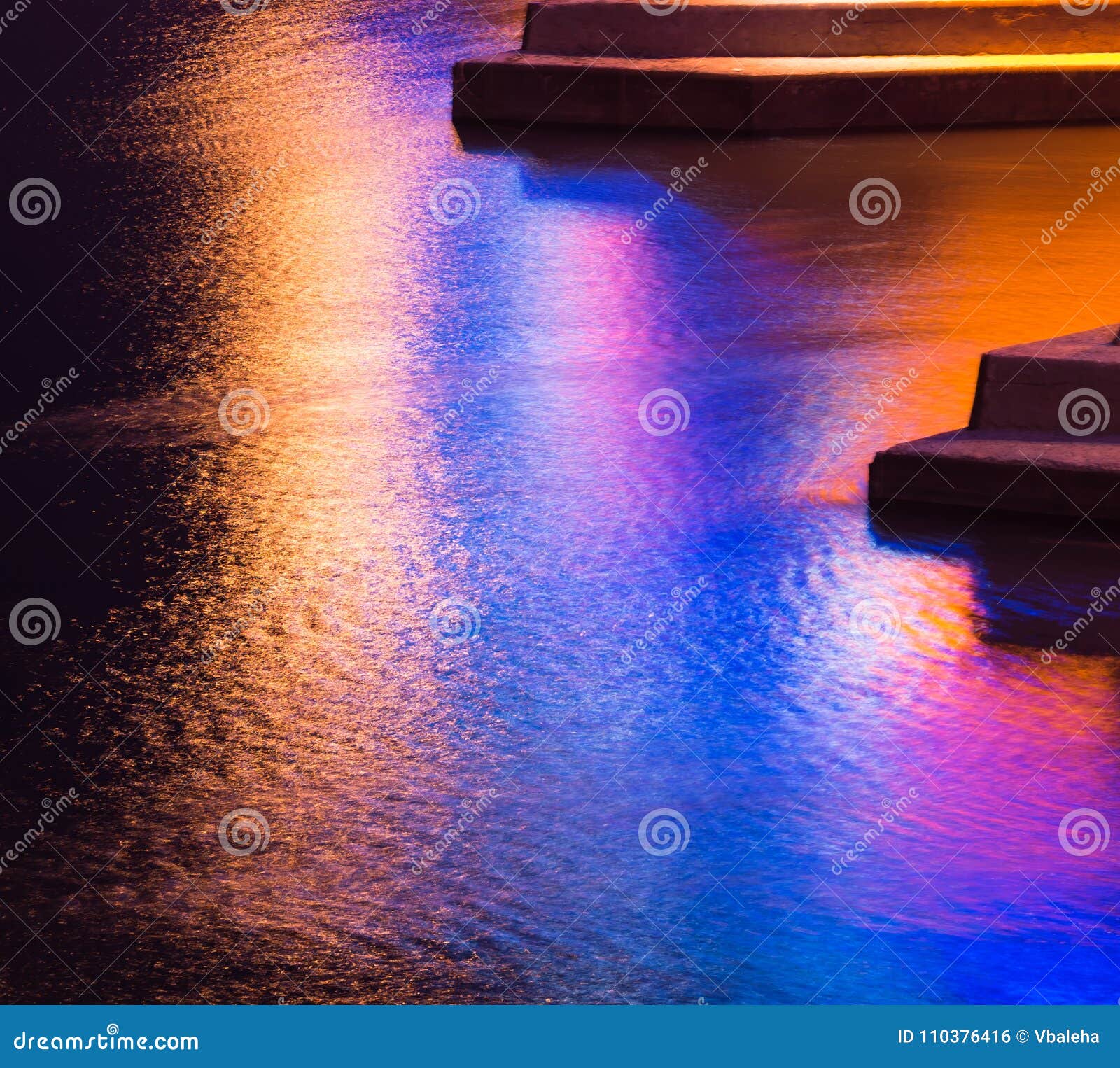 Colorful Light Reflection on the Water Stock Photo - Image of abstract ...