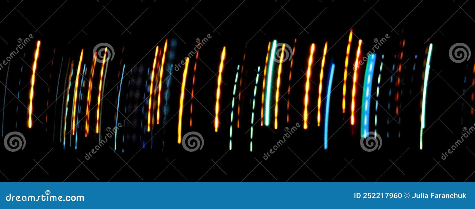 Colorful Light Trails with Motion Effect. Abstract Background Stock ...
