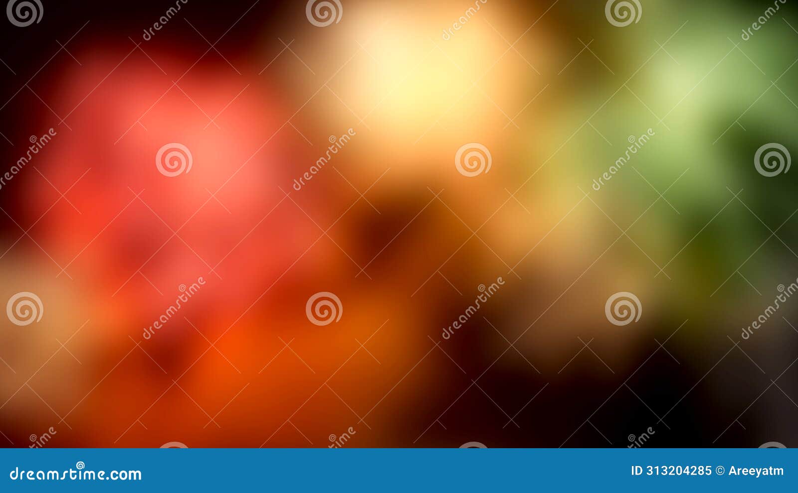 Colorful Lighting in Green, Gold and Red Tone in Blurred Background ...