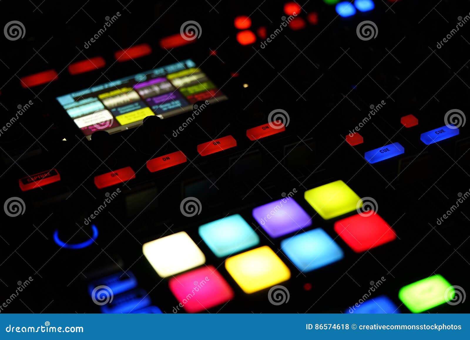 Colorful Lights On Control Panel Picture. Image: 86574618