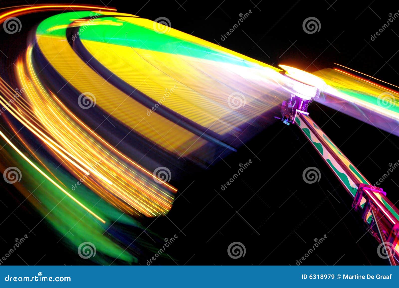Colorful Lights at Funfair stock image. Image of light - 6318979