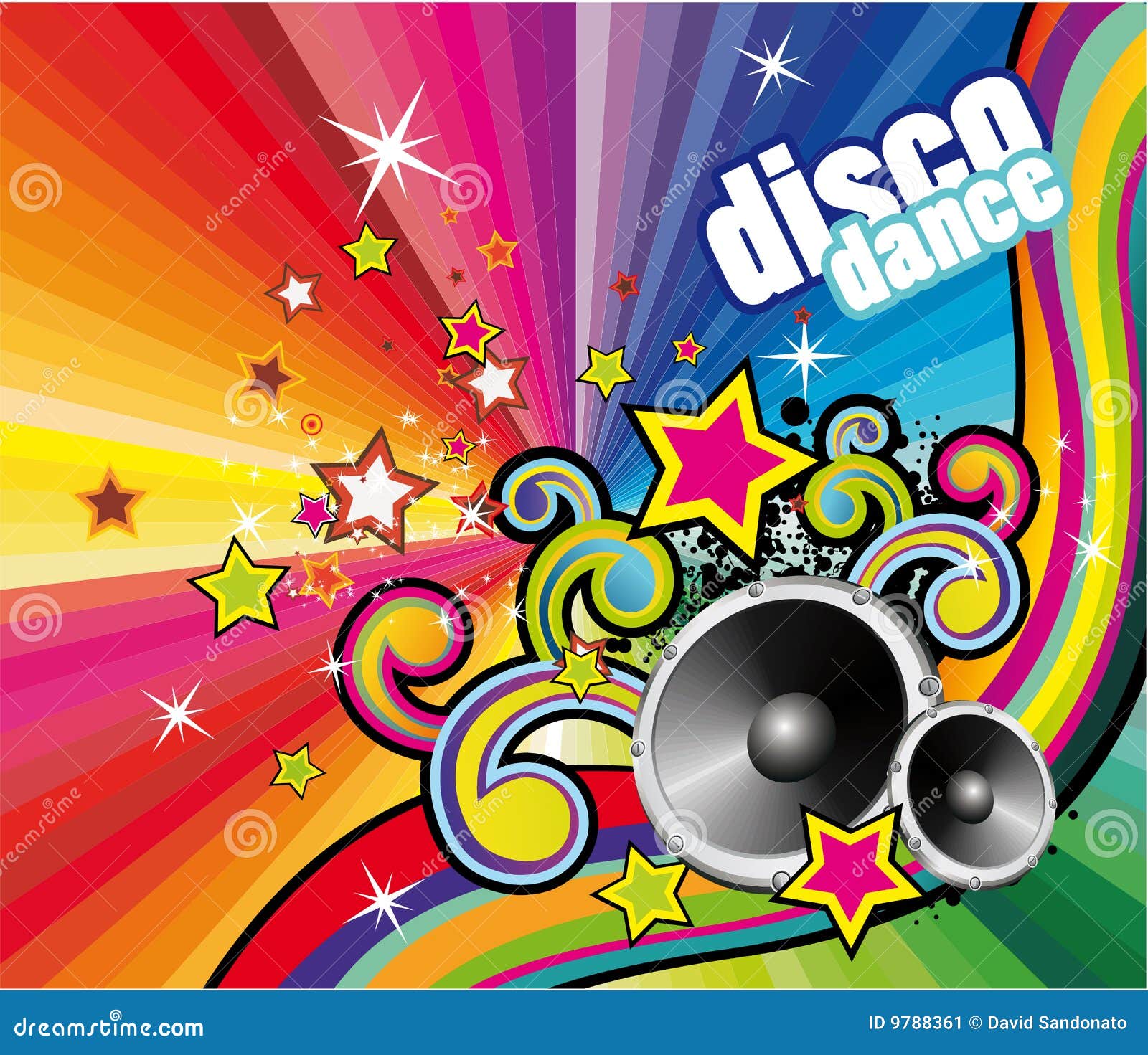 Colorful Lights and Music Background Stock Vector - Illustration of ...