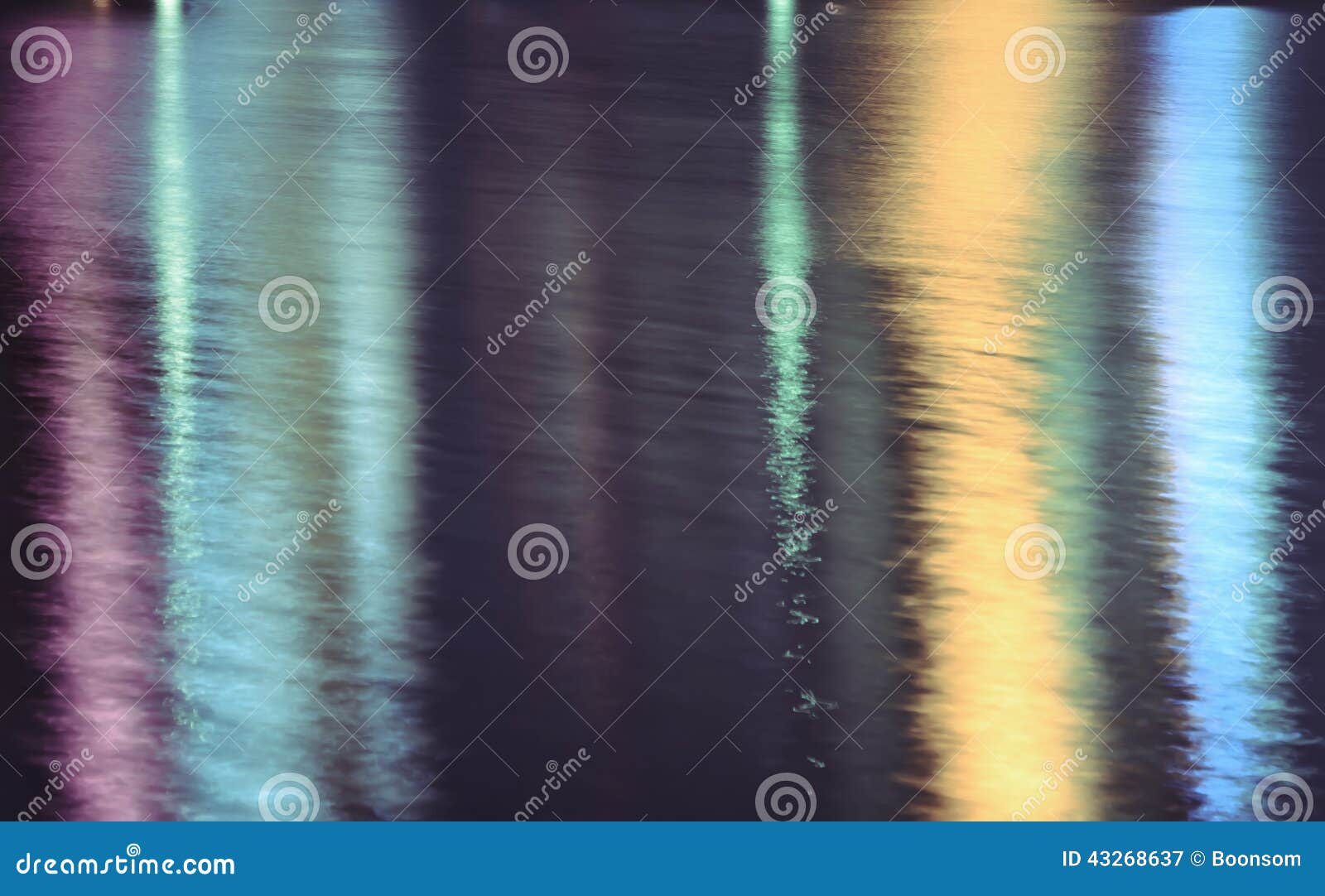 Colorful Lights on the Water Stock Image - Image of light, background ...