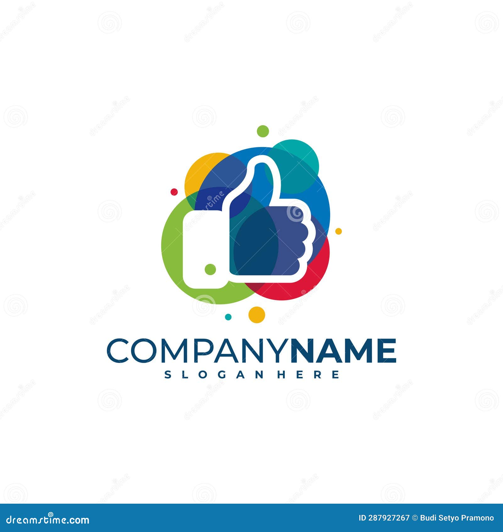 Colorful Like Logo Design Vector. Good Logo Design Template Concept ...
