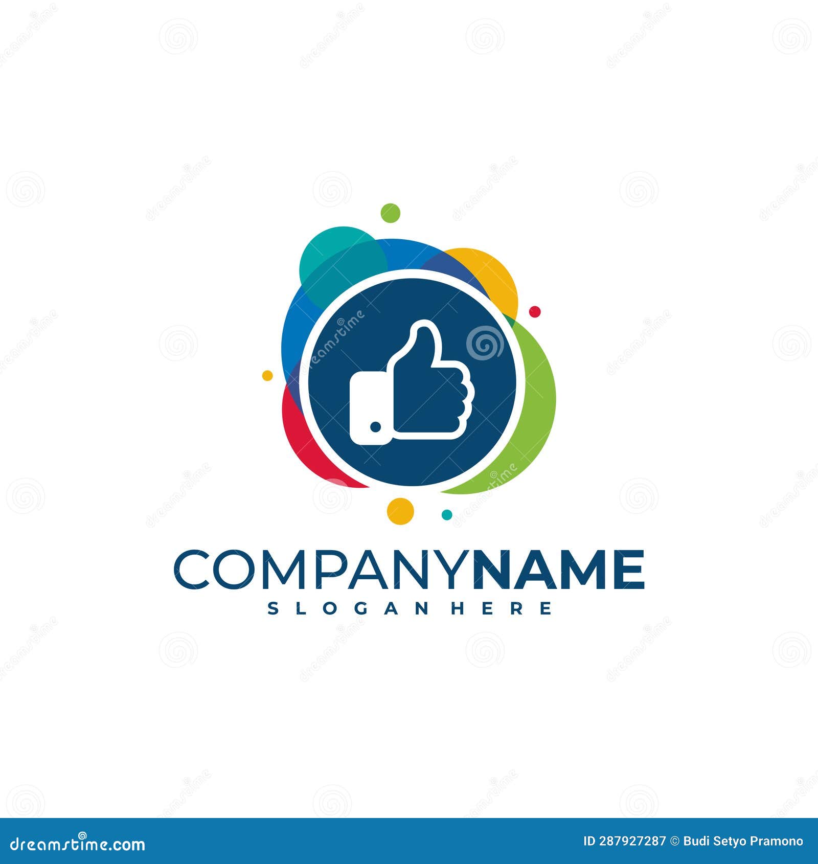 Colorful Like Logo Design Vector. Good Logo Design Template Concept ...