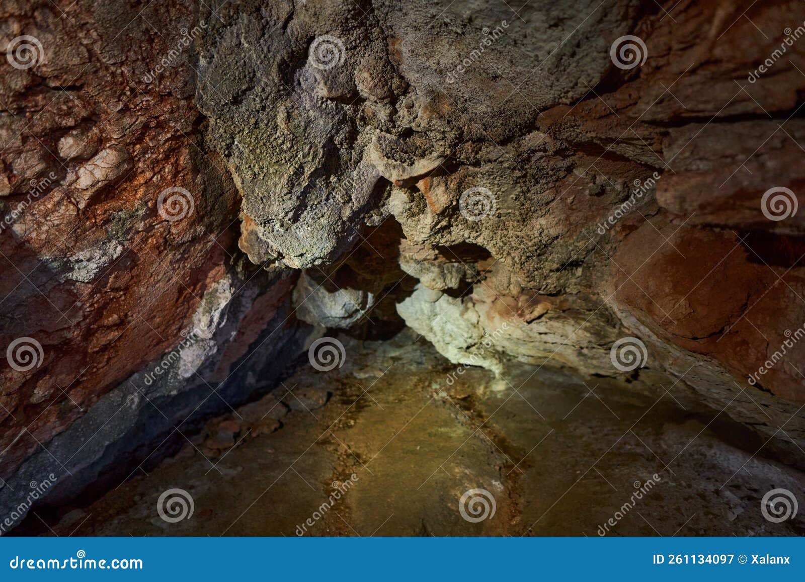 Colorful limestone cave stock image. Image of natural - 261134097