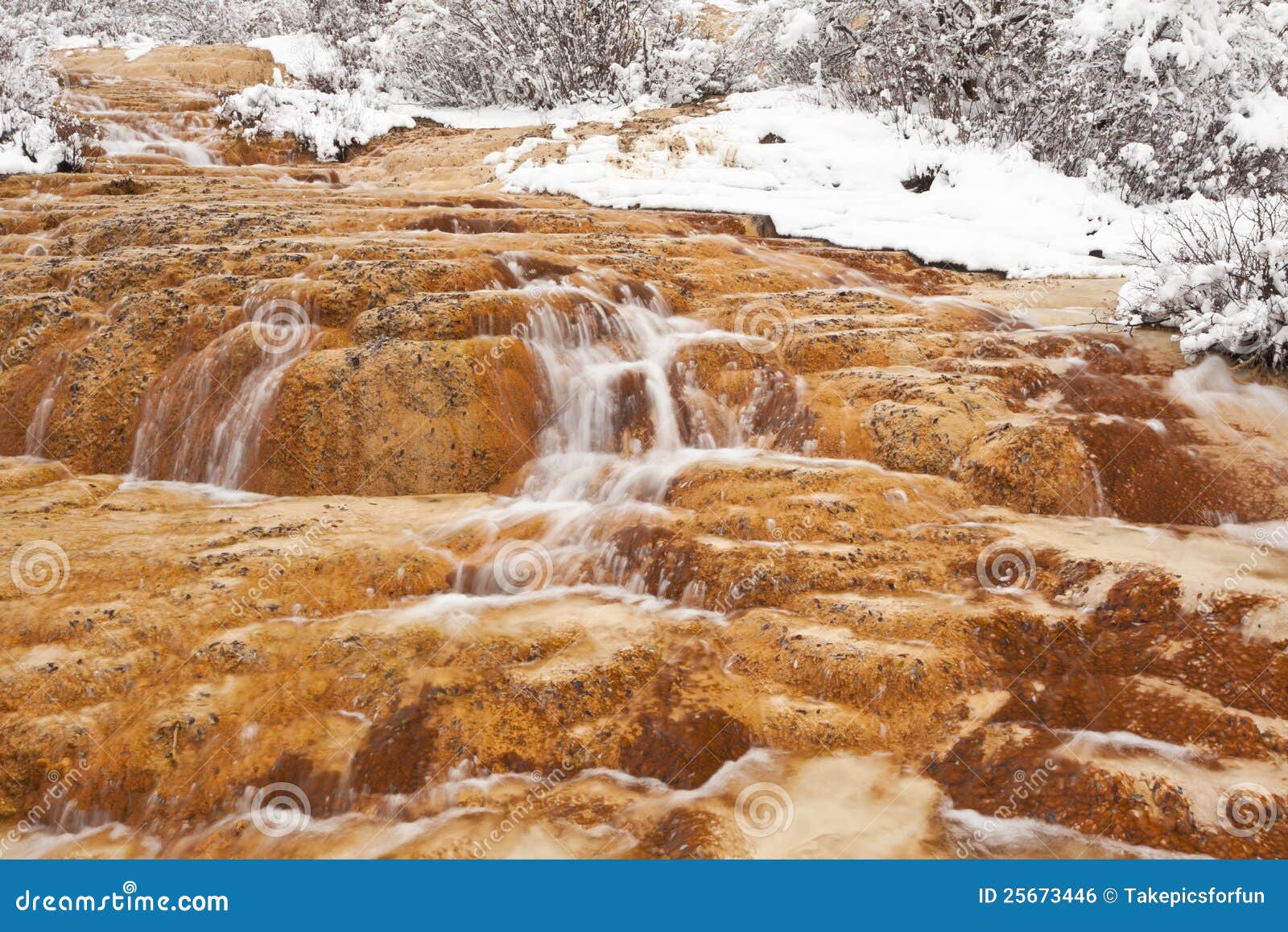 Colorful Limestone Pools at Huanglong Stock Photo - Image of cascading ...