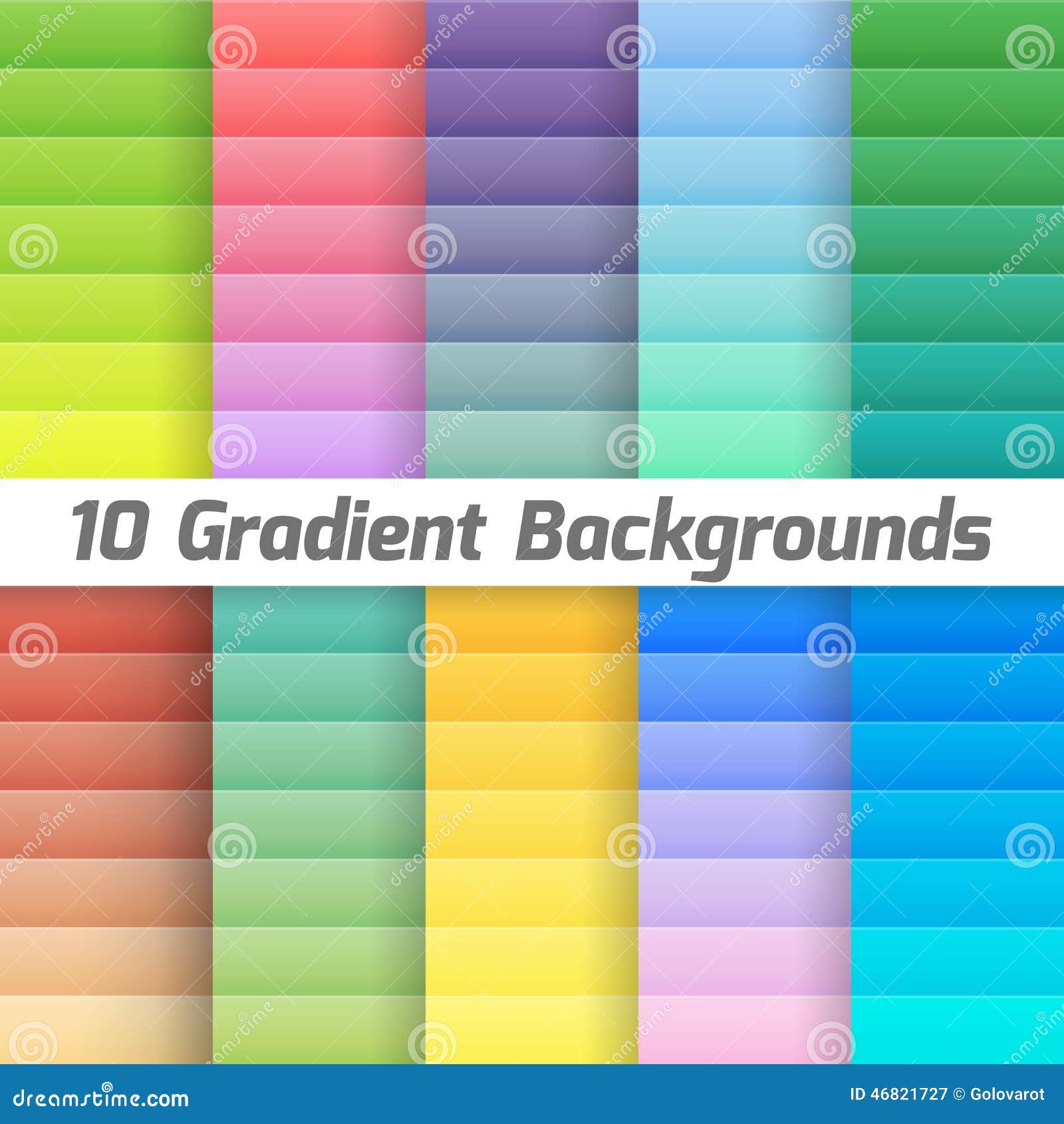 Colorful Line Gradient Background Pack. Vector Stock Vector ...