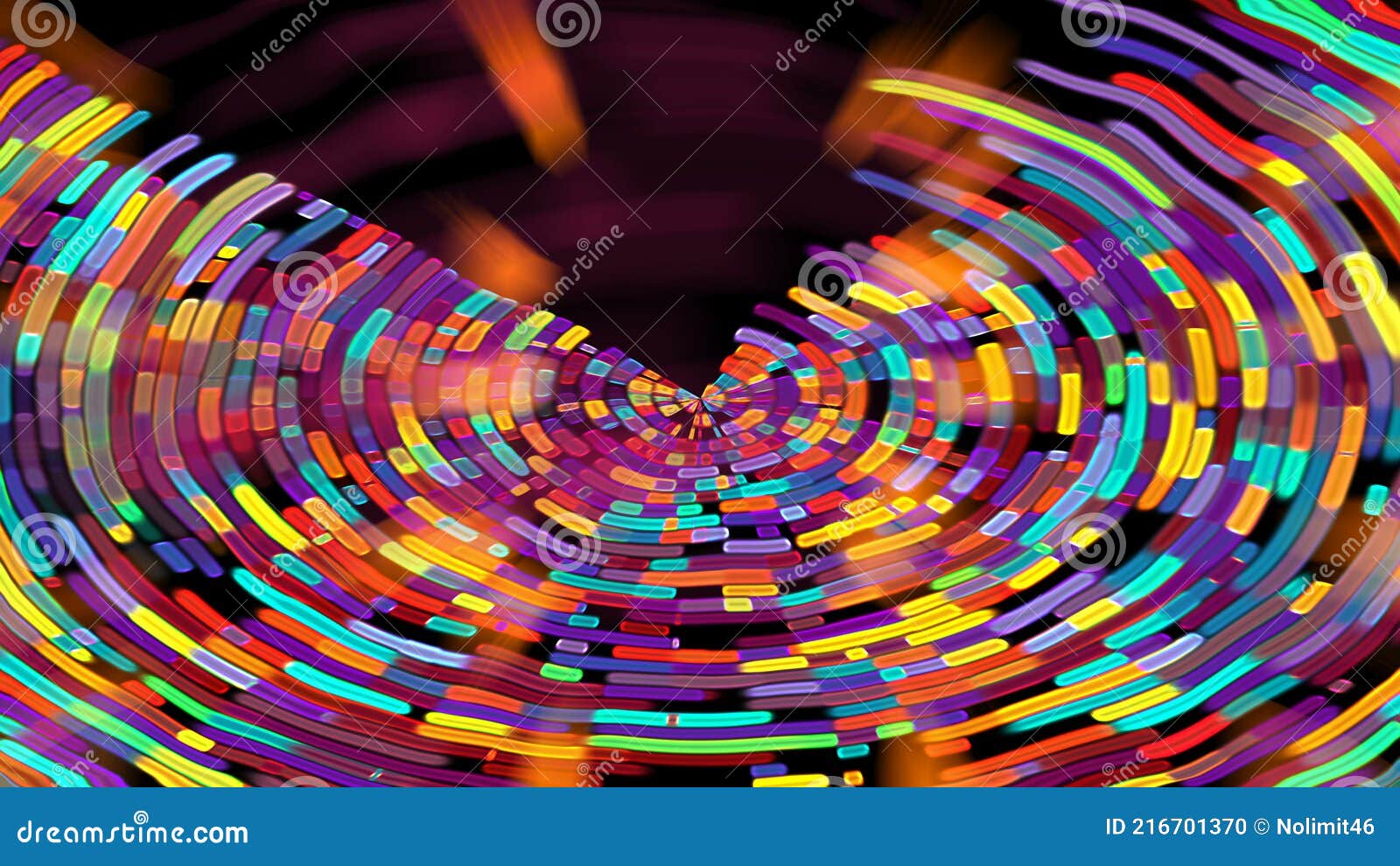 Colorful Linear Abstraction in the Space, Background with Bright ...