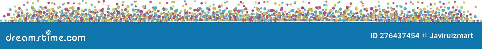 Colorful Linear Border with Small Dots Fading Out Stock Illustration ...