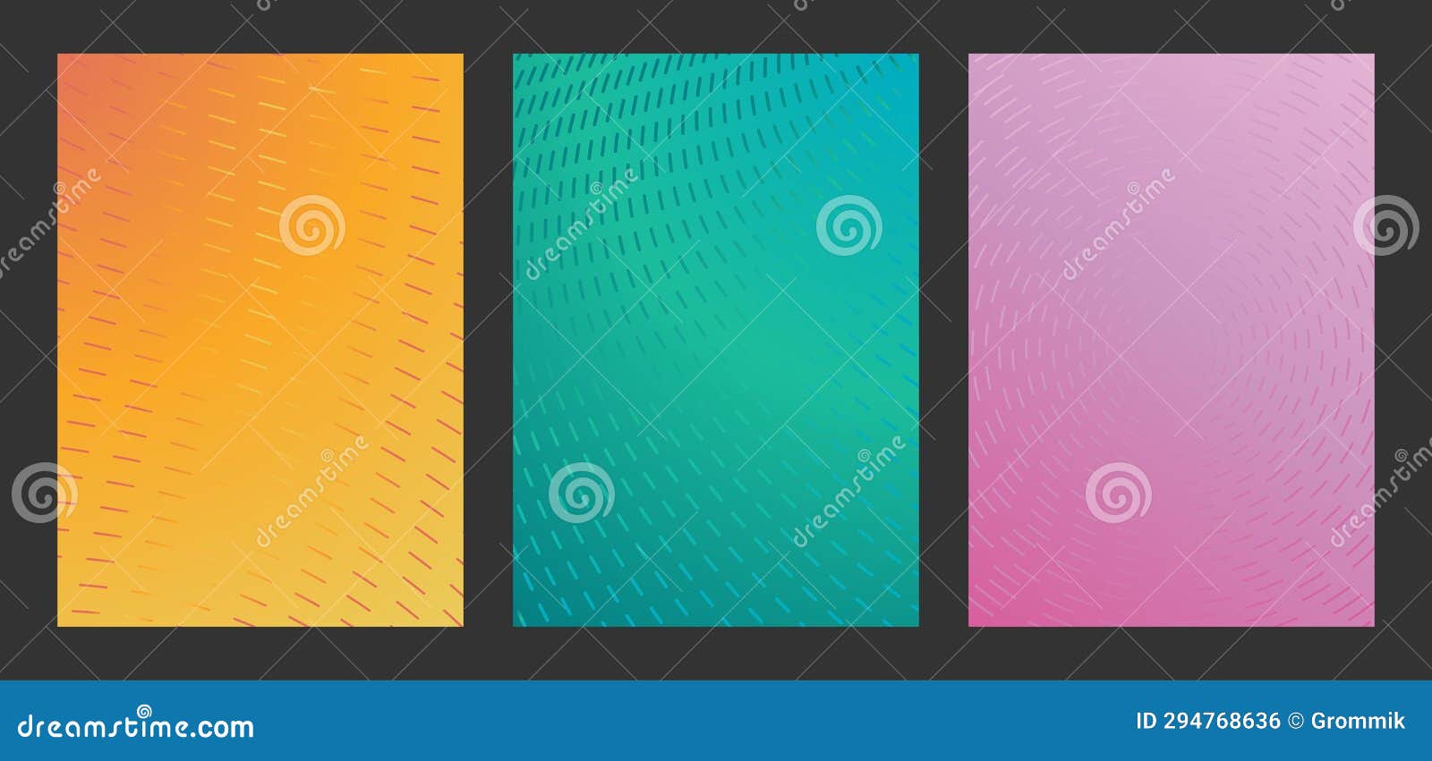 Colorful Linear Composition. a Set of Layouts for the Design of Banners ...