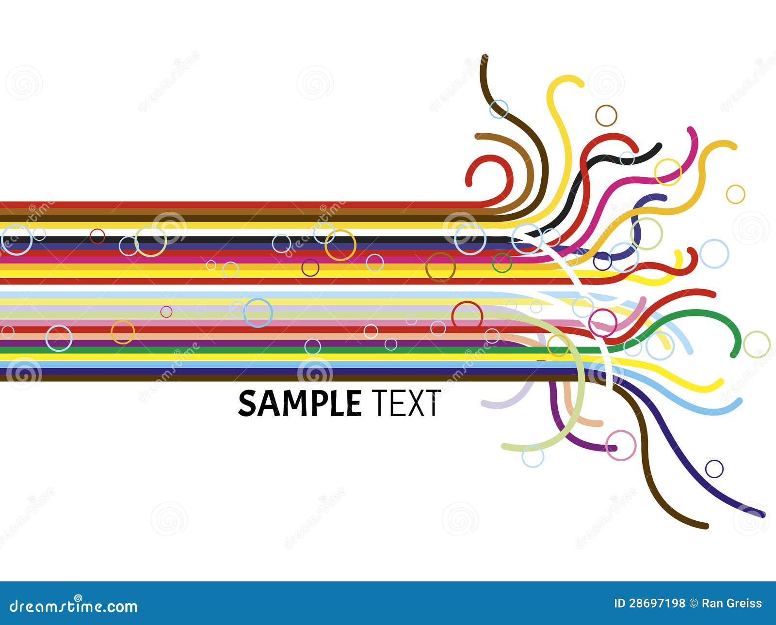 Colorful Lines stock illustration. Illustration of elastic - 28697198