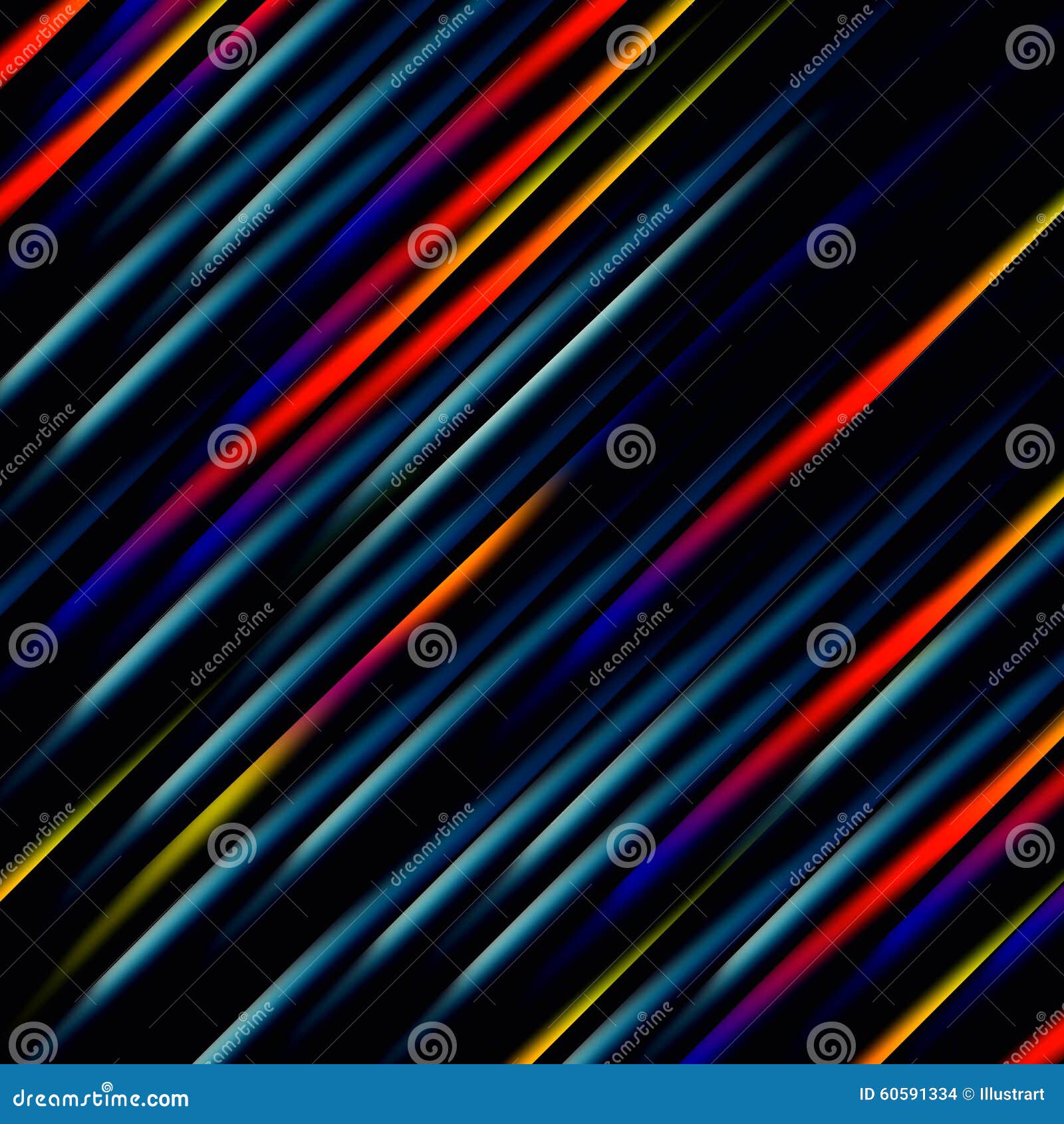 Colorful Lines Abstract Background Stock Illustration - Illustration of ...