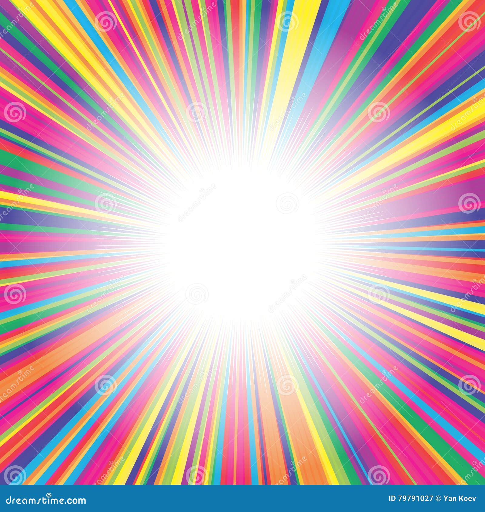 Rainbow Spikes Square Frame Border Royalty-Free Stock Photo ...