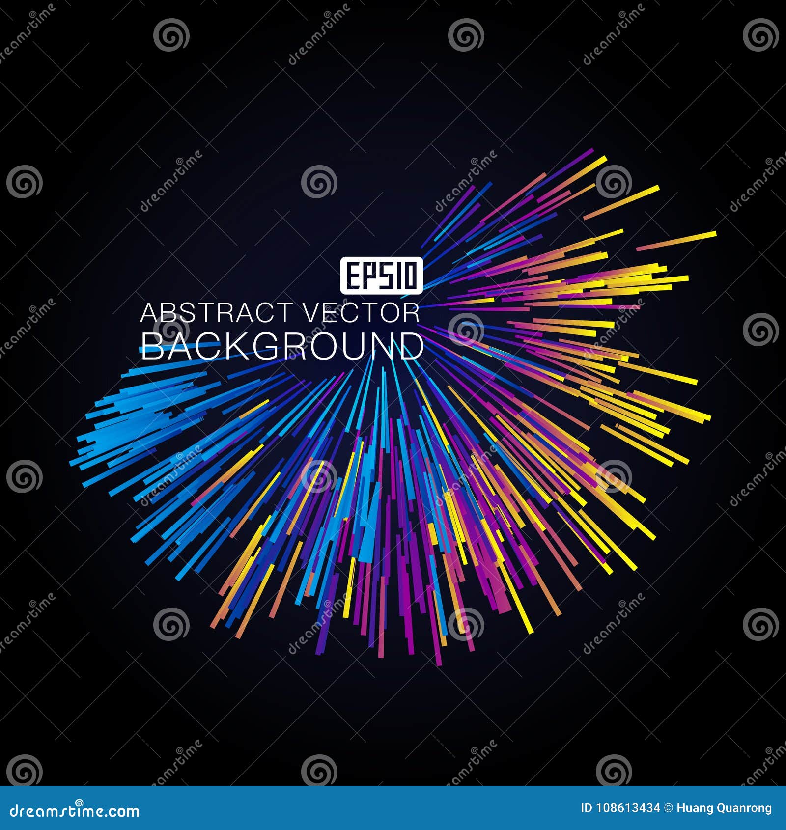 Colorful Lines Composition Glowing Beams Background Illustration ...