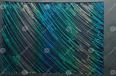 Colorful Lines on Tablet Screen Stock Image - Image of crayon, device ...
