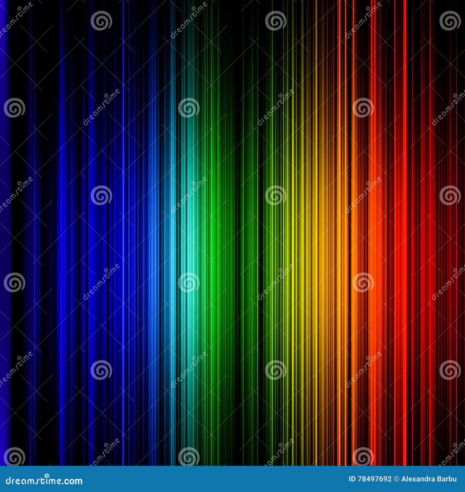 Colorful Rainbow Lights Lines Wallpaper Stock Illustration ...
