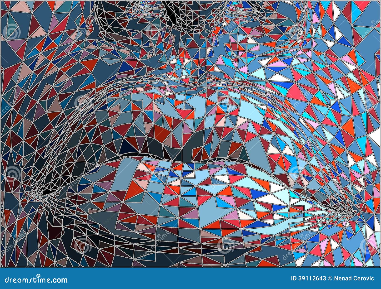 Colorful Lips Made of Small Triangles Stock Vector - Illustration of ...