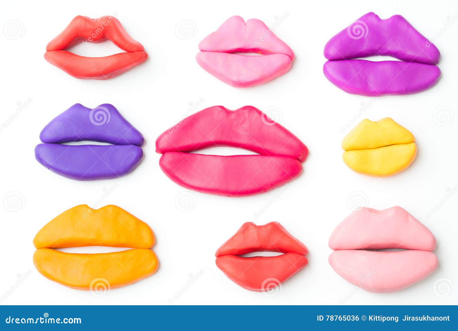 Colorful lips stock photo. Image of background, magnet - 78765036