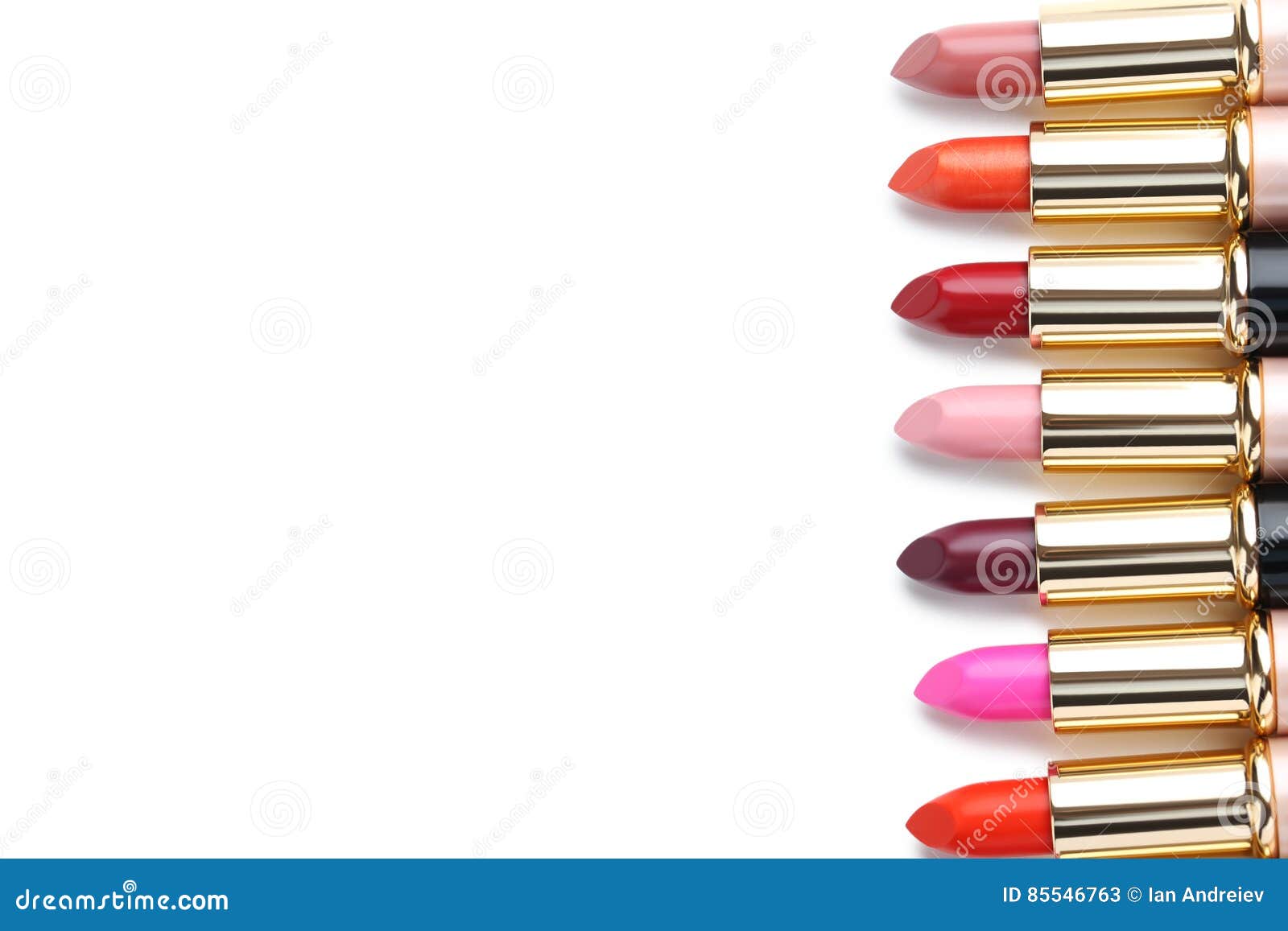 Colorful lipsticks stock image. Image of gloss, makeover - 85546763