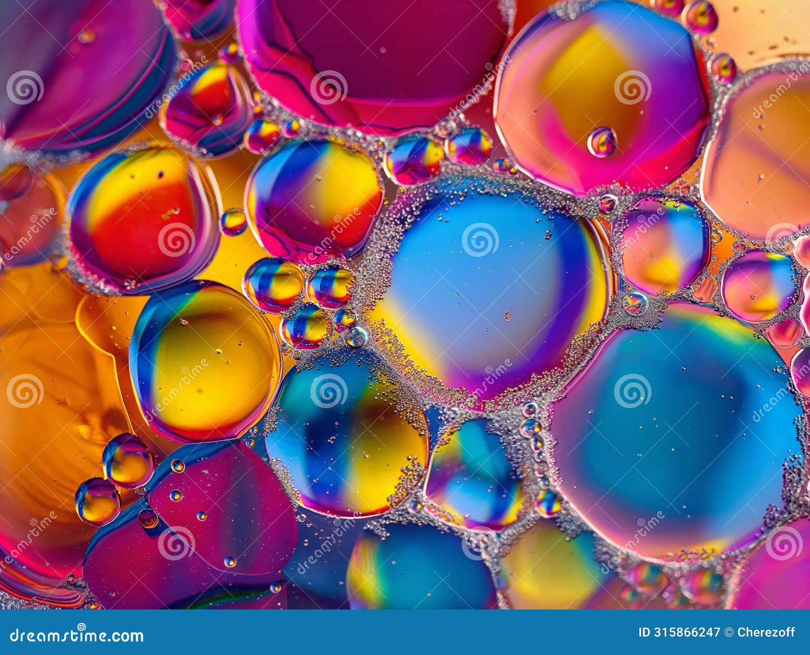 Colorful Liquid Bubbles Abstract Stock Image - Image of floating ...