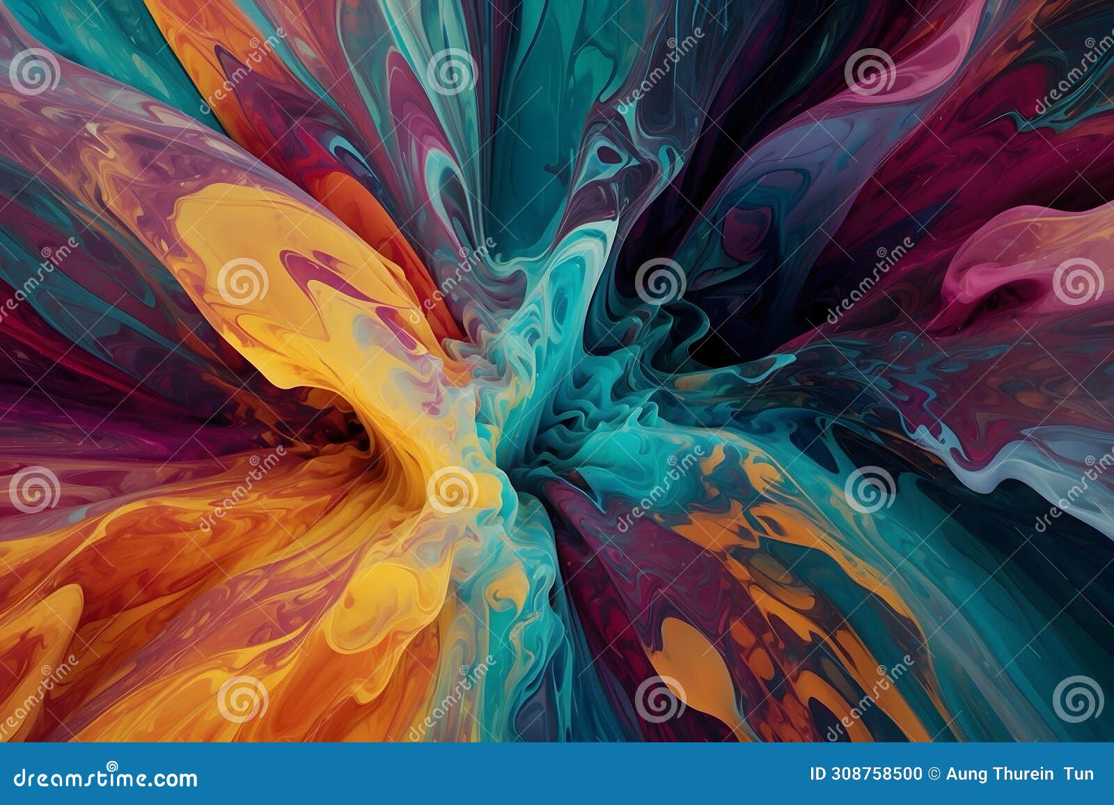 A Colorful Liquid Diffusion Abstract Stock Photo - Image of blending ...