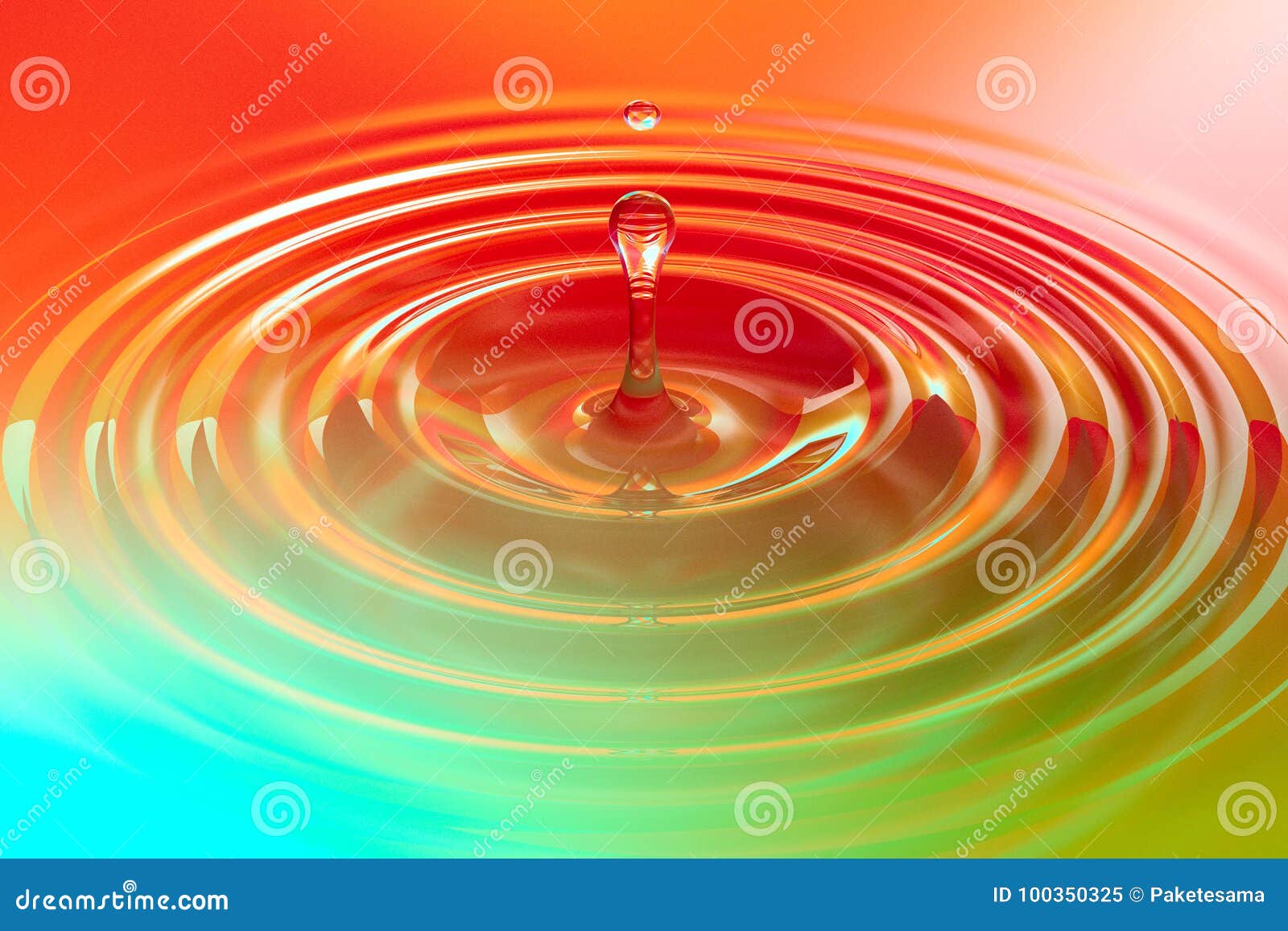 Colorful Liquid Drop or Paint Drop Falling on Color Surface Stock ...