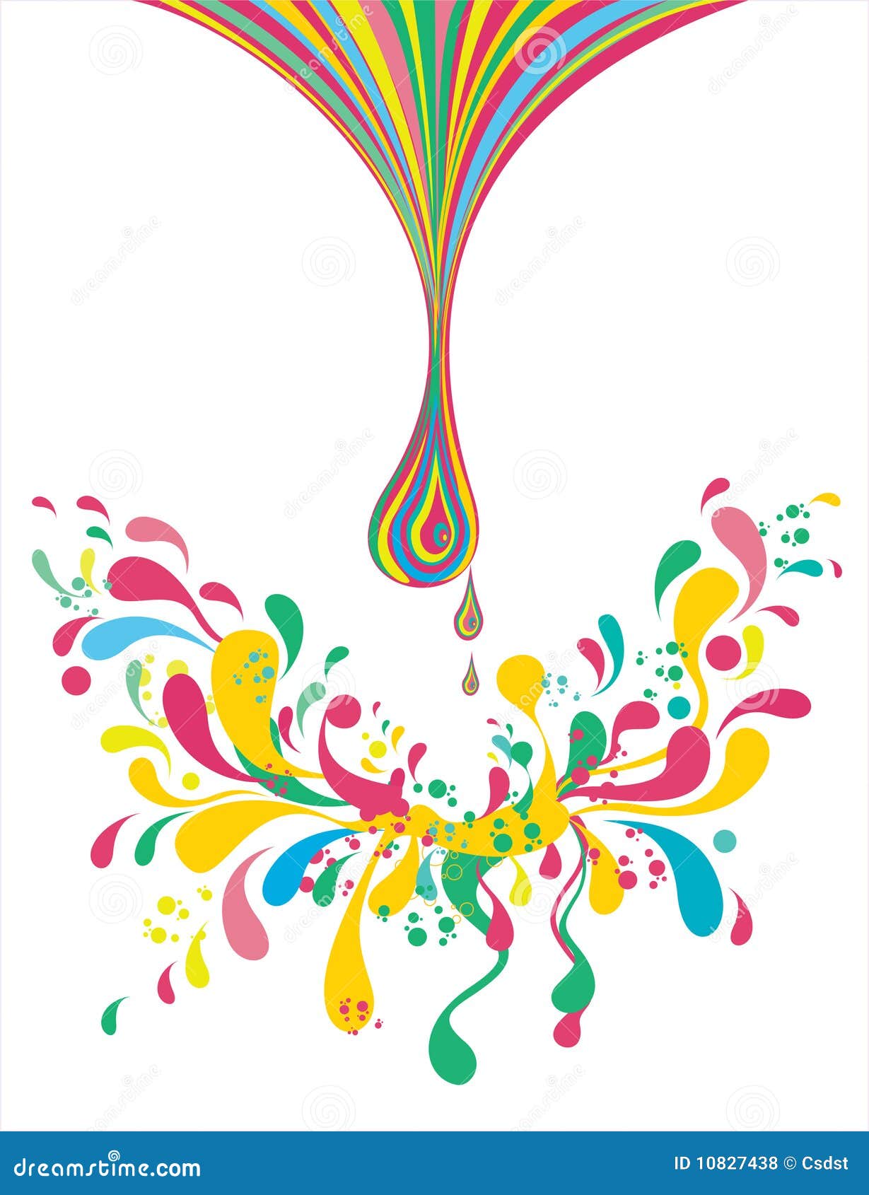 Colorful Liquid Illustration Stock Vector - Illustration of drips, drop ...