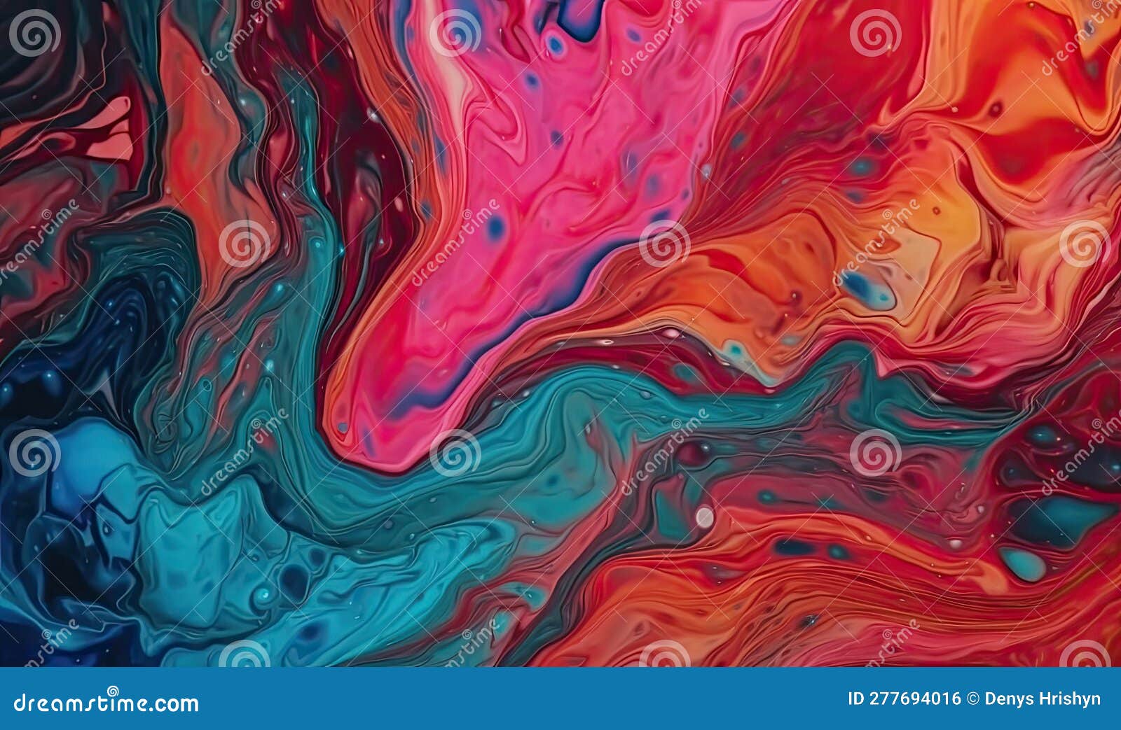 Colorful Liquid Ink Creating Mesmerizing Background. Creating Using ...
