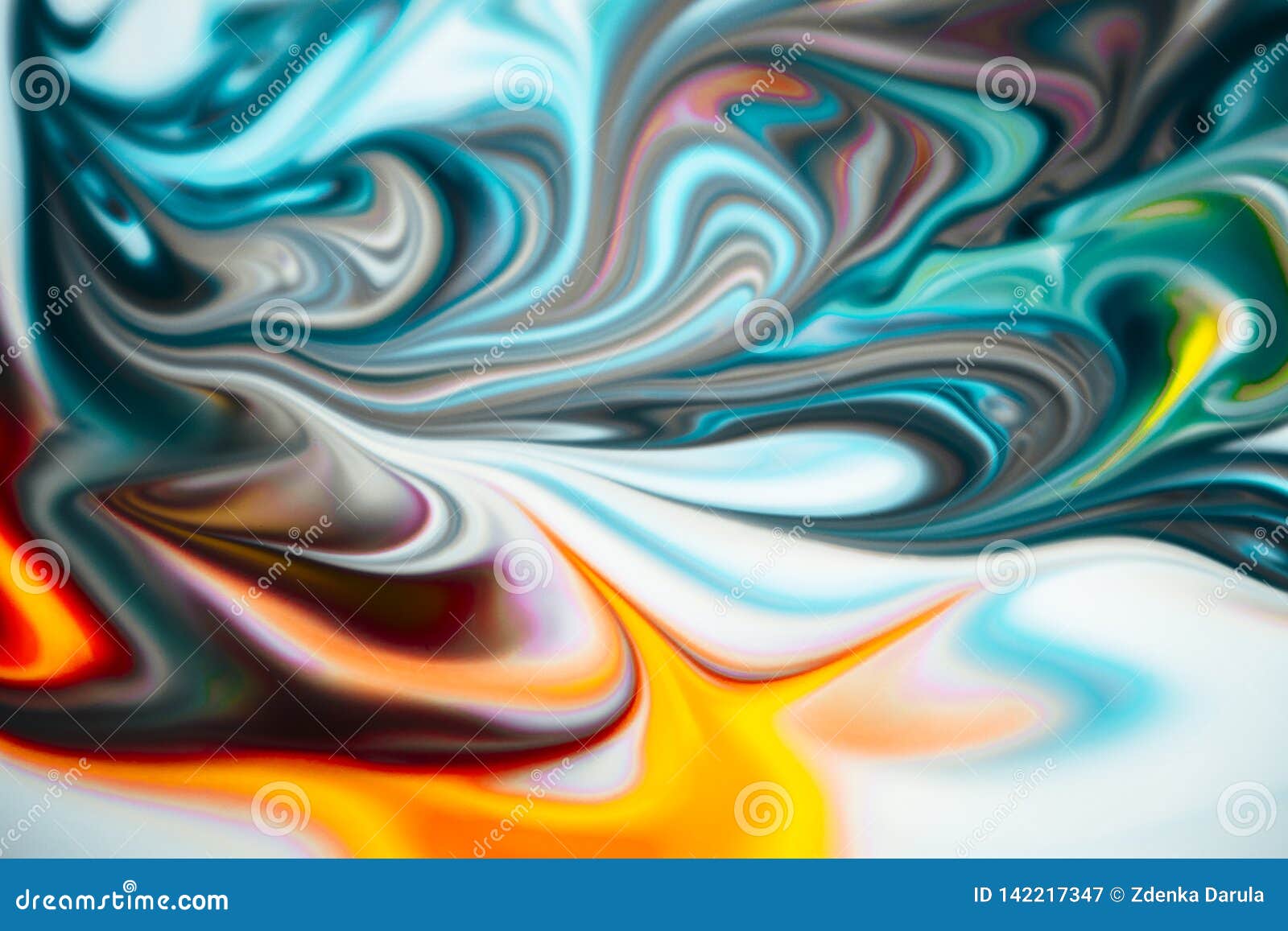 Abstract Colors Mixed Together Stock Image - Image of texture, magical ...
