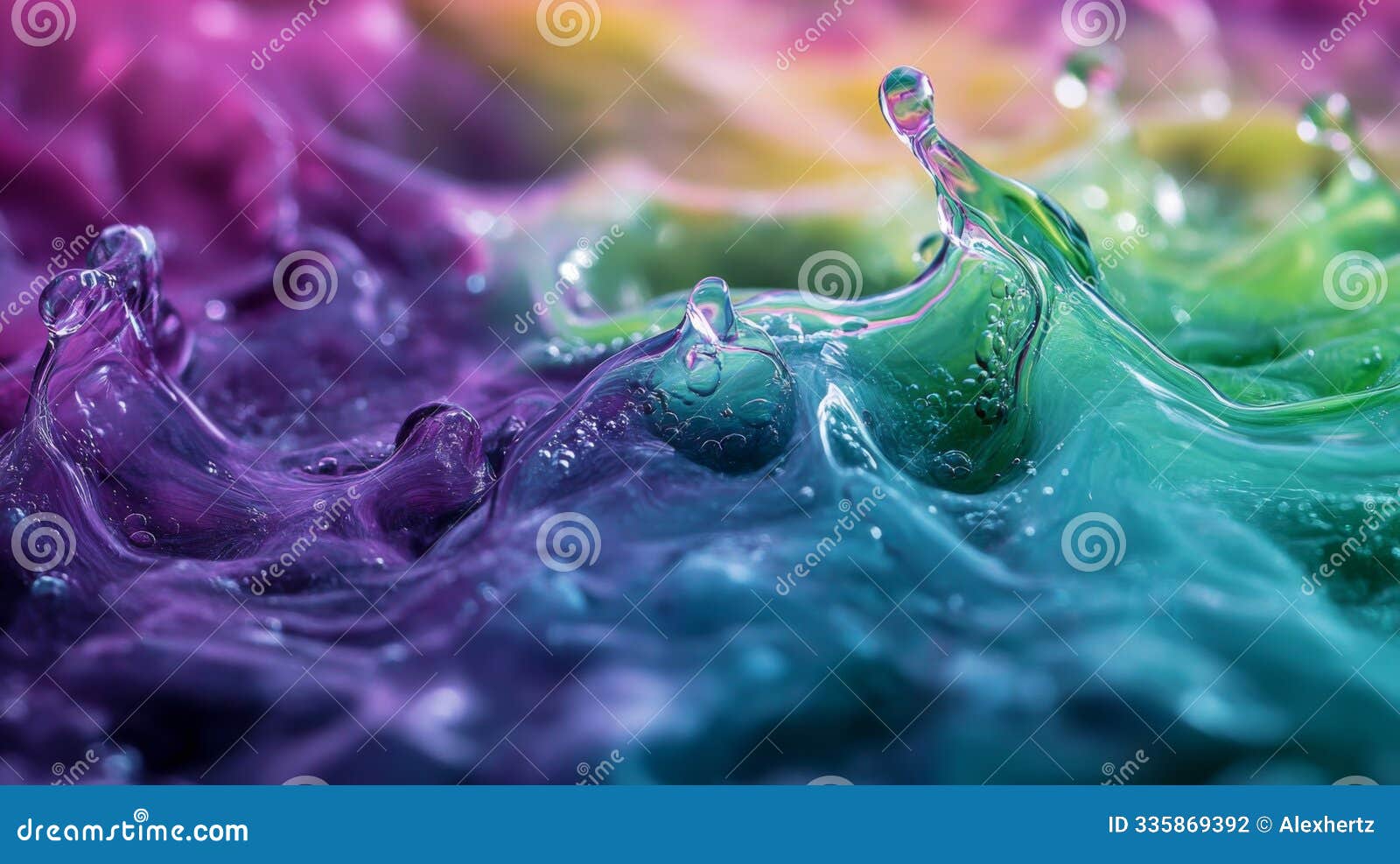 Colorful Liquid Splash Art stock photo. Image of iridescent - 335869392