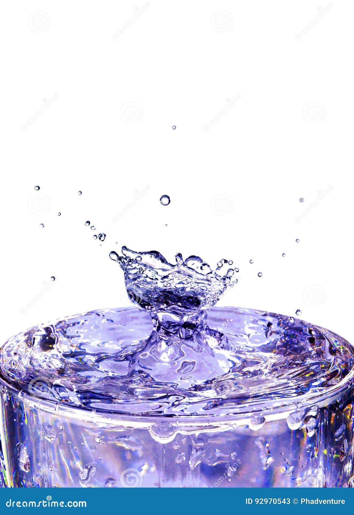 Colorful Liquid Splash Isolated on White Background Stock Image - Image ...