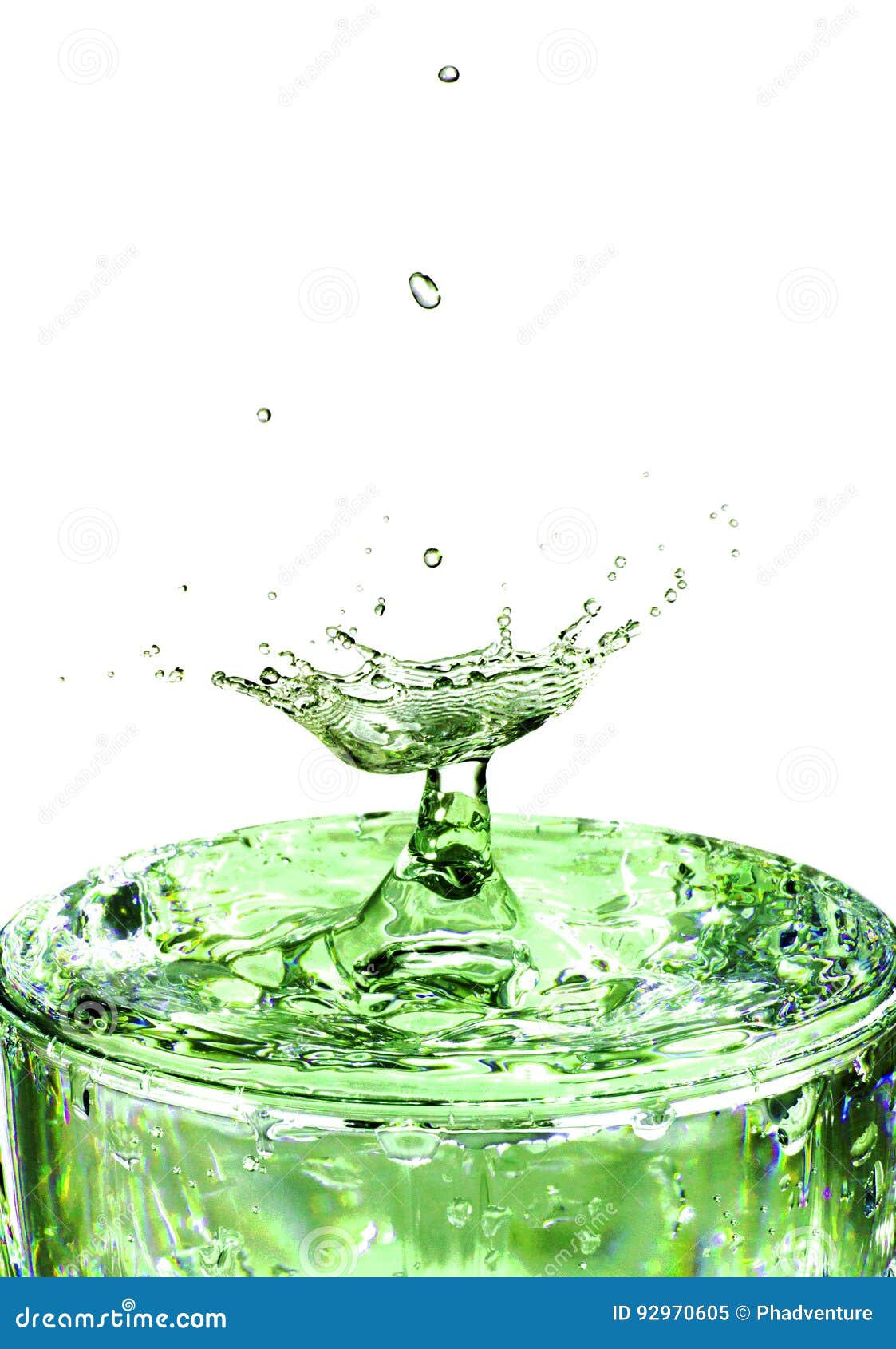 Colorful Liquid Splash Isolated on White Background Stock Image - Image ...