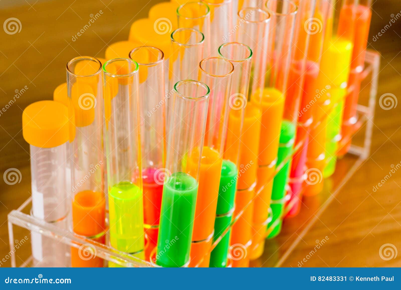 Colorful Liquids in Test Tubes Stock Image - Image of liquid, research ...