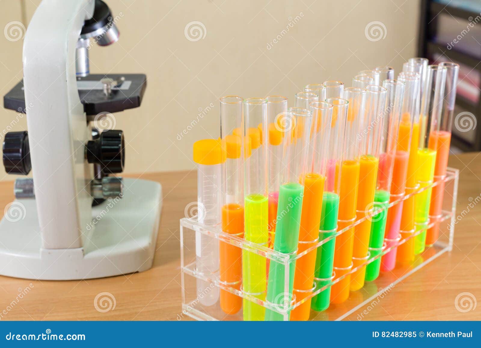 Colorful Liquids in Test Tubes Stock Image - Image of technology ...