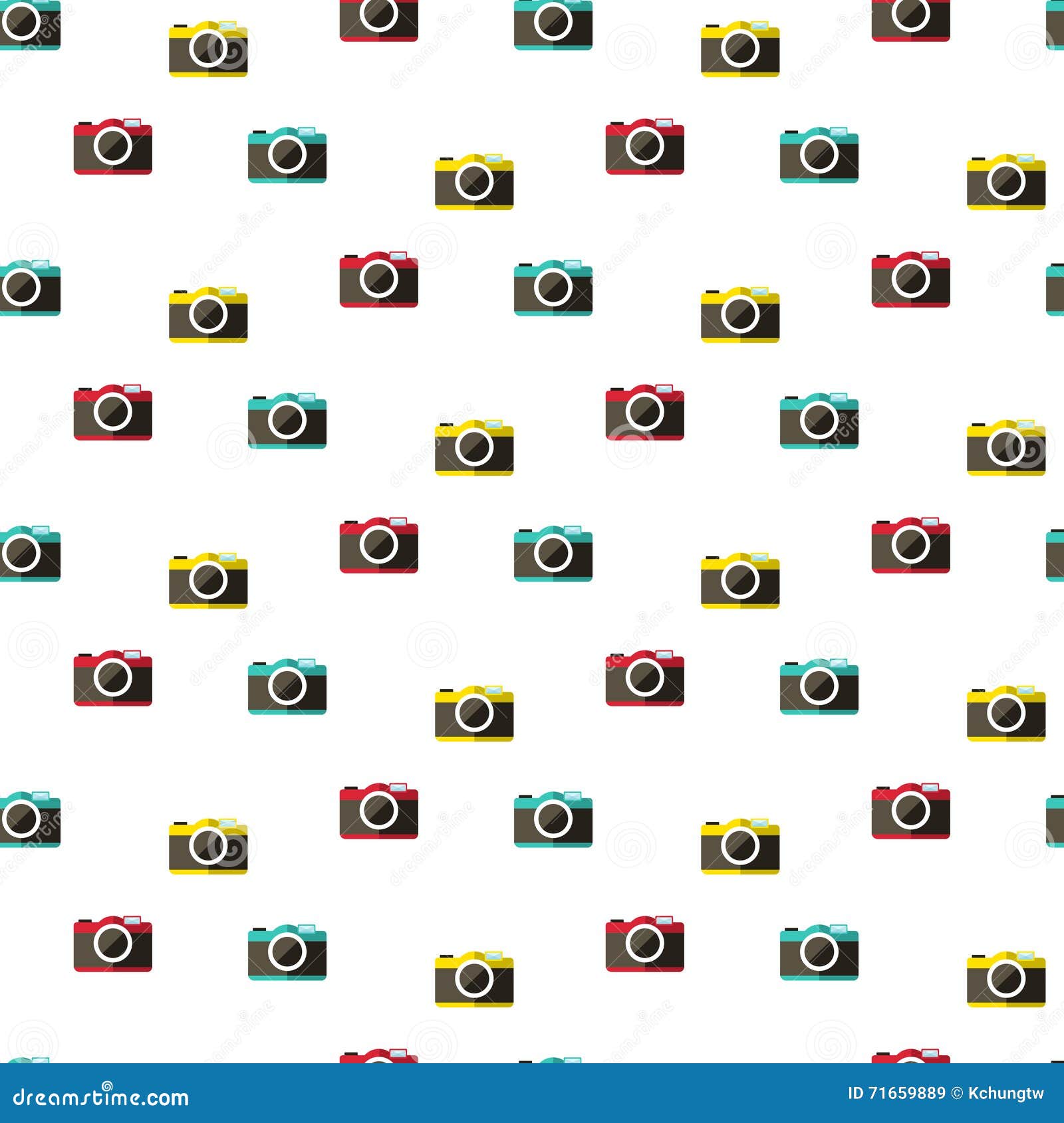 Colorful little cameras stock illustration. Illustration of item - 71659889